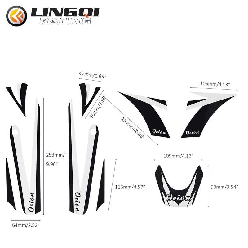 LY Pit Dirt Bike Mini APOLLO Sticker Graphics Plastic Decals Set Para ...