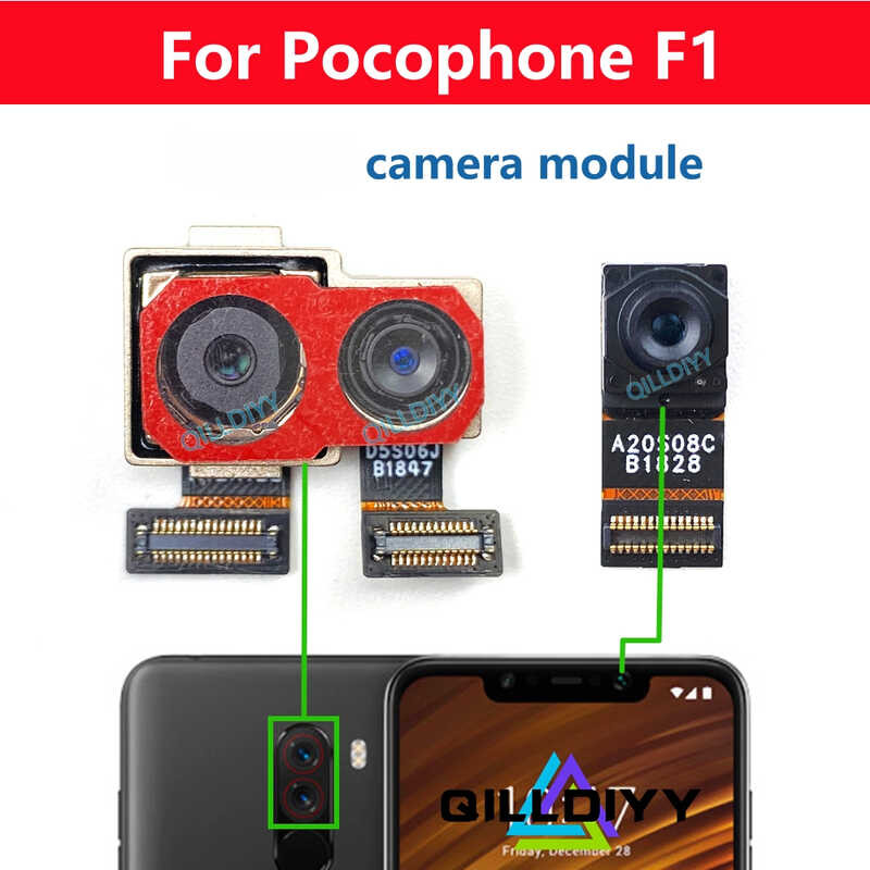 Sa Para Xiaomi Pocophone Poco F1 Back Main Backside Front Selfie Facing ...