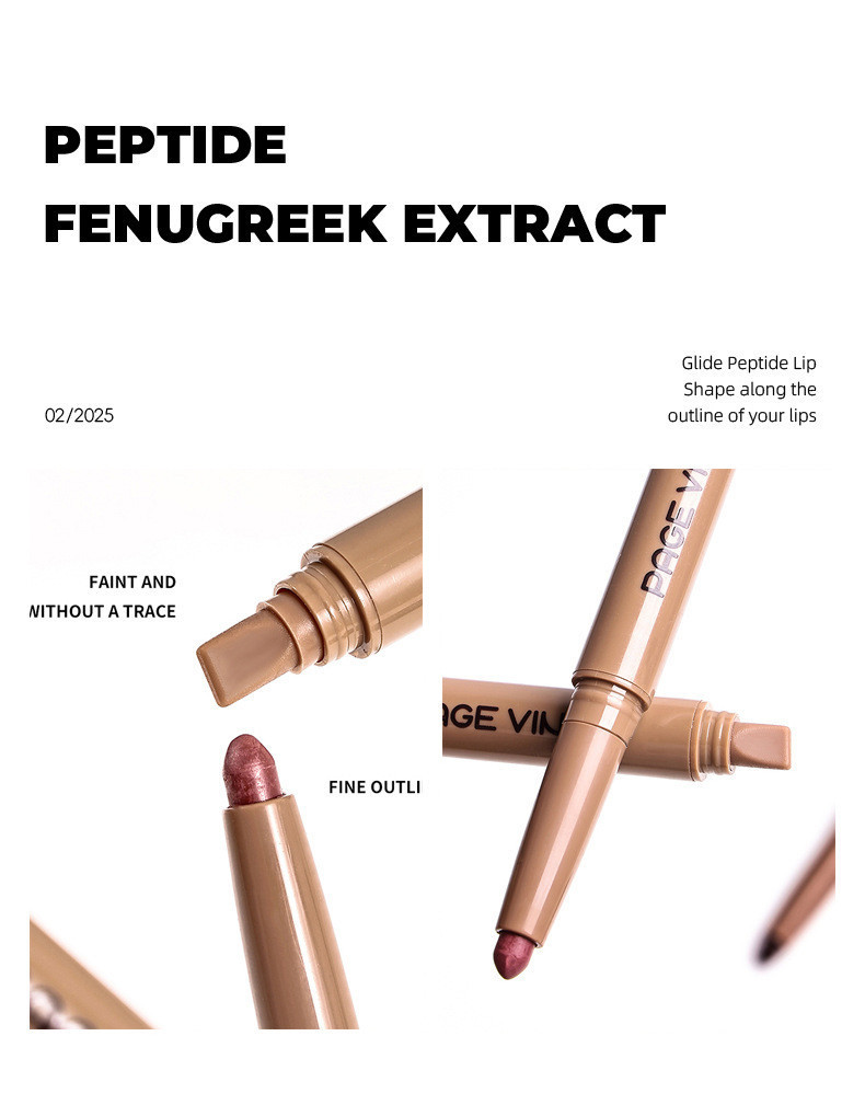 Haley Rhode Same Style polypeptide PAGE VINE matte double head silk smooth lipliner | Shopee ...