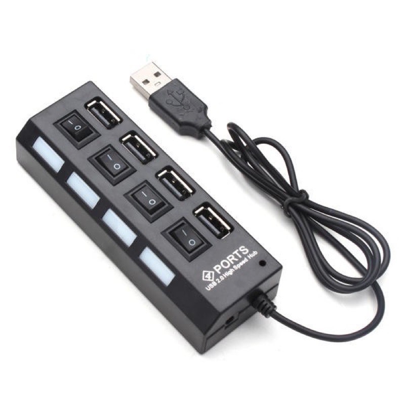 High Speed 4 Ports Usb Hub 2.0 USB Socket Hub with separate switch ...