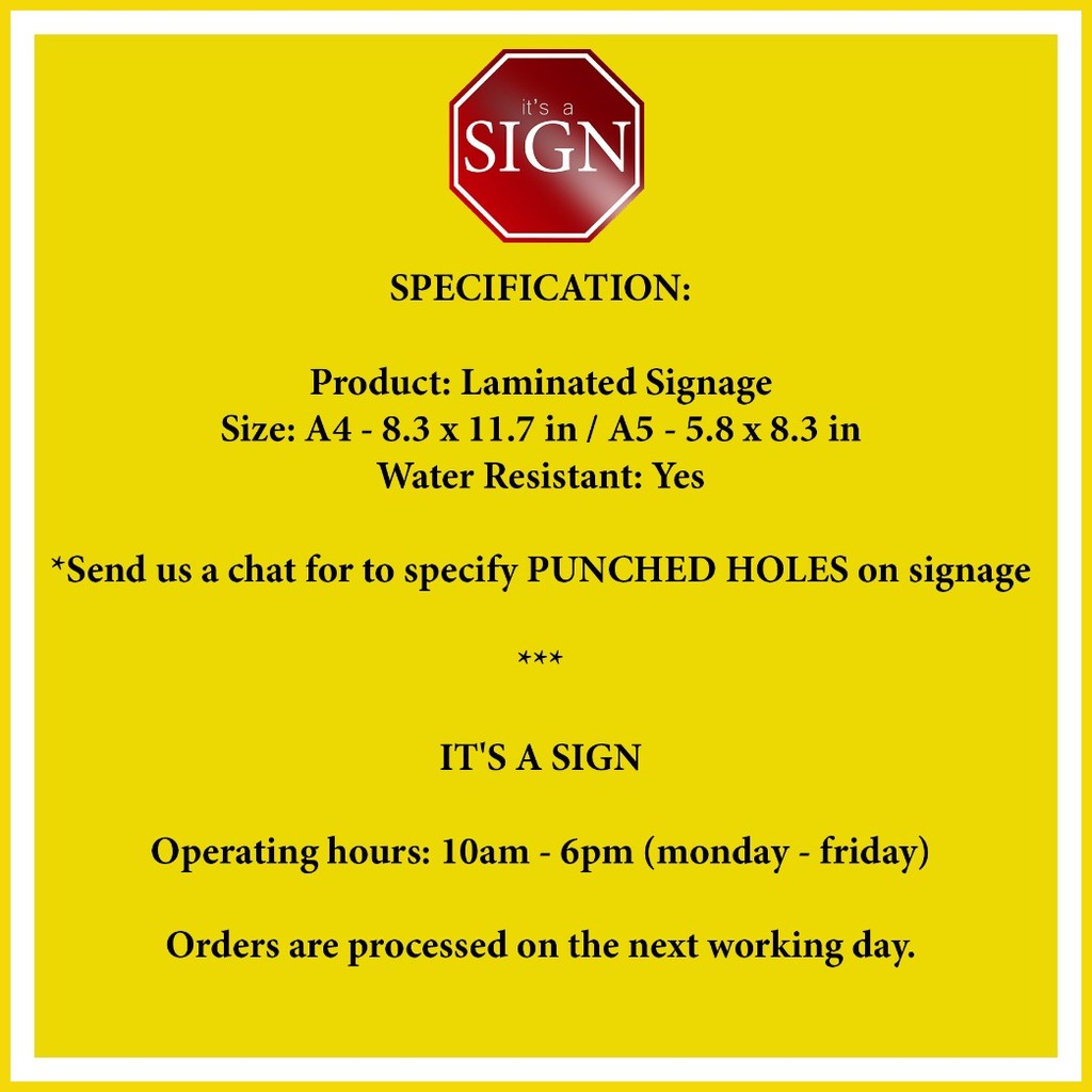 Ѳ ♪ CLAYGO Clean As You Go Sign - Laminated Signage - A4 / A5 Size ...