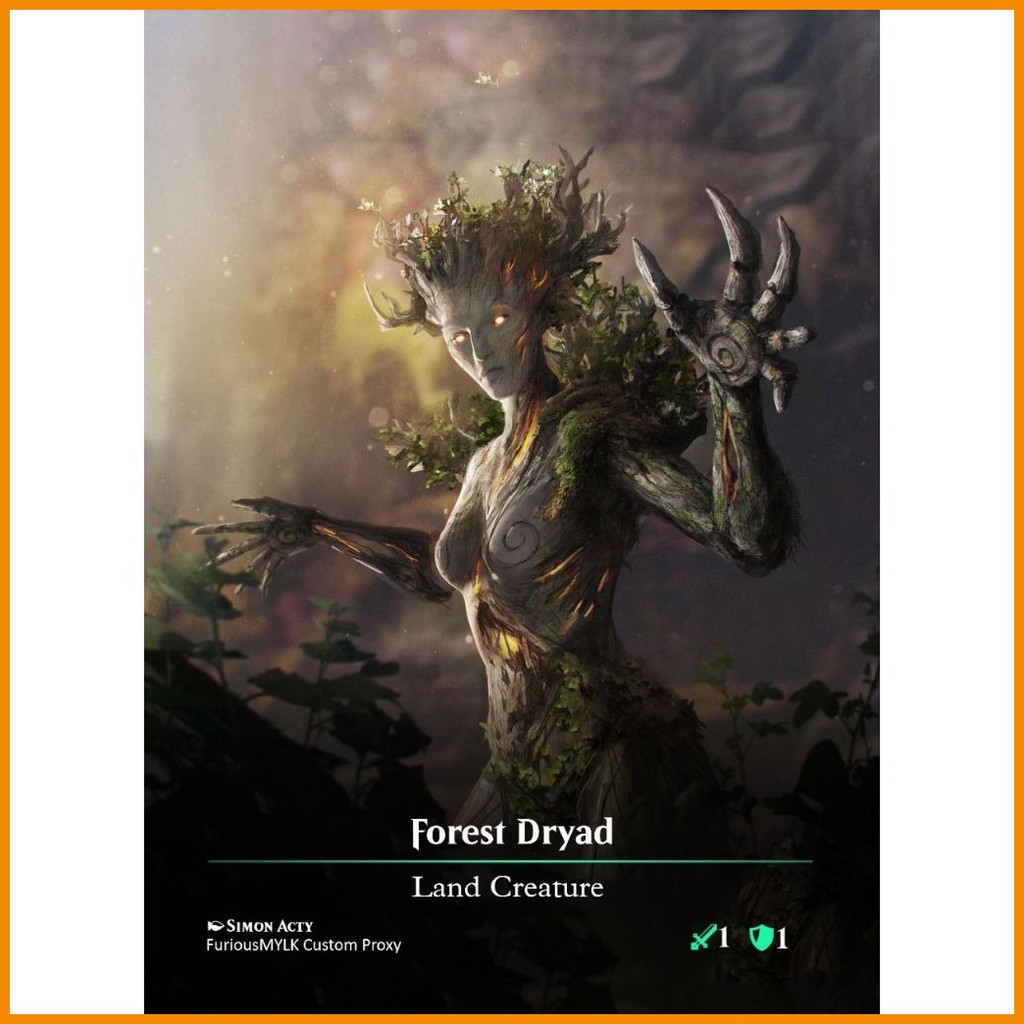 Forest Dryad Custom Proxy Playtest Card | Shopee Philippines