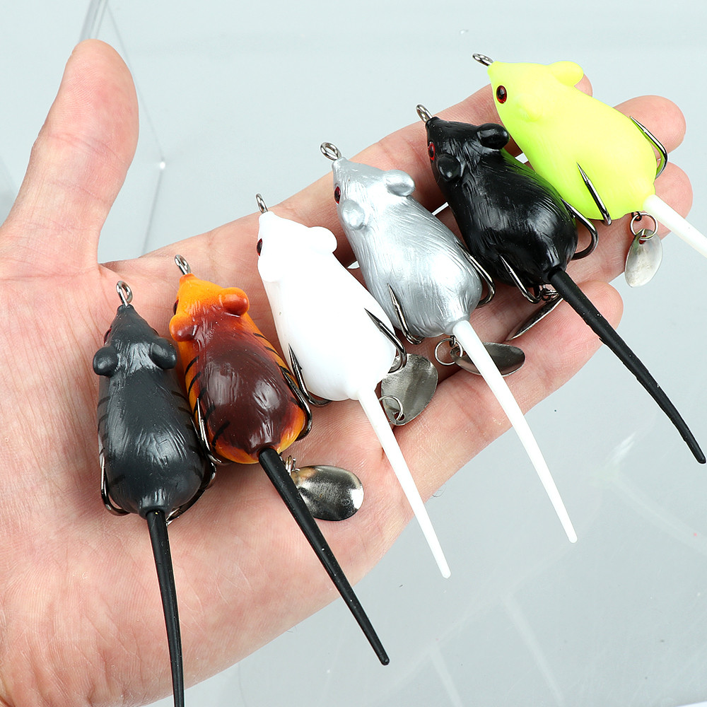 5cm/9.8g Soft Frog Lure Mouse frog Soft Fishing Lure Casting Mini ...
