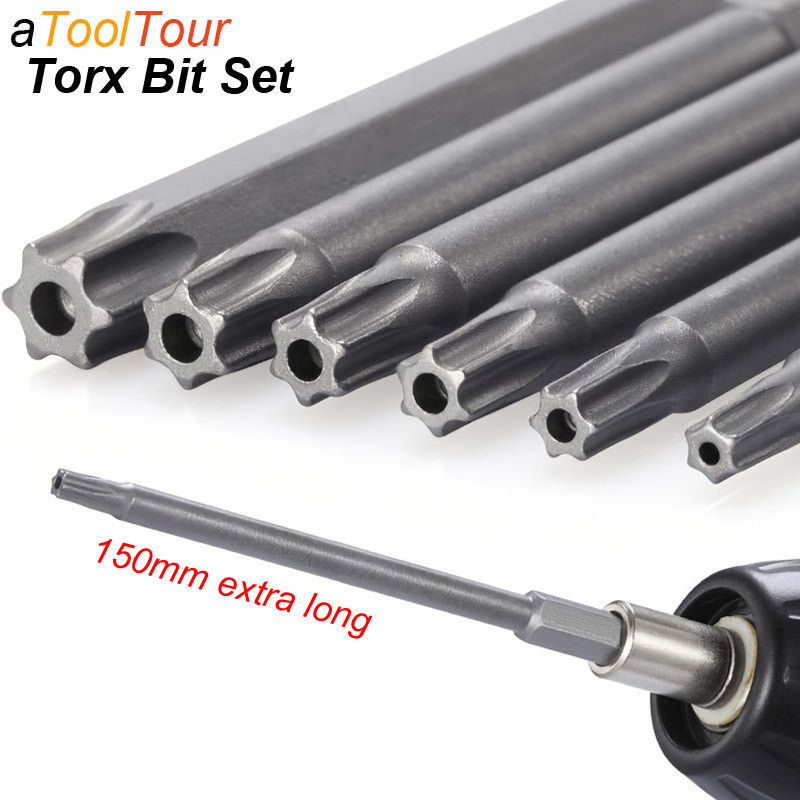 Torx Magnetic Screwdriver Set 150Mm Extra Long Security Tamper Proof ...