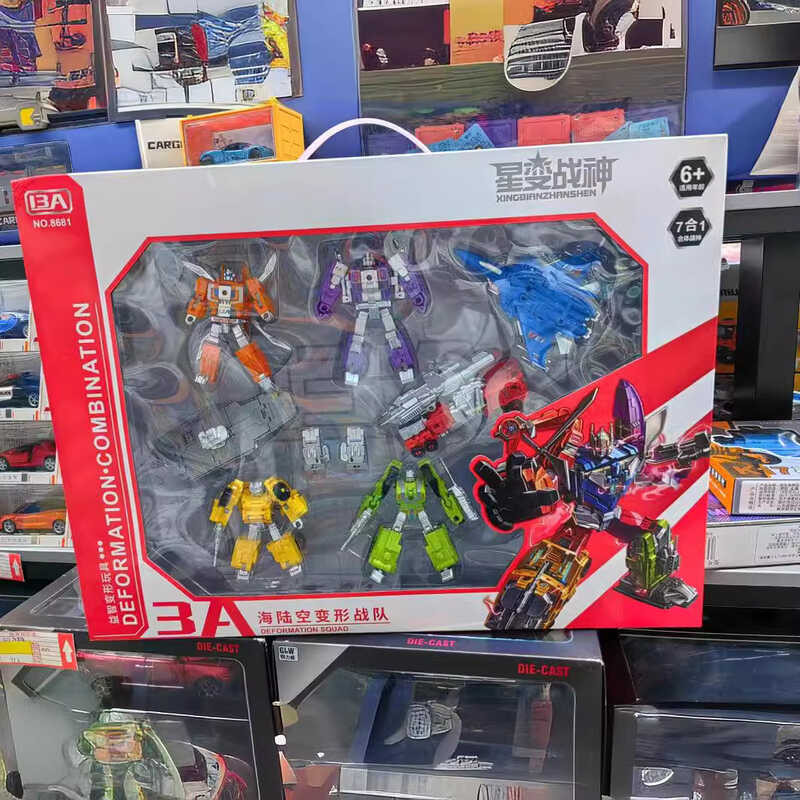 F3 Alloy 3 Yuexing Version Toy Boy 8 Diamond Combination Car Robot 6 ...