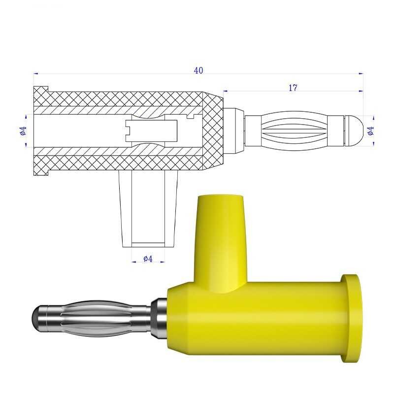 4Mm Plug Tanso/Pistol Style Stackable Plug/Screw Welding Free/May ...