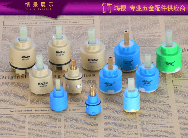 Faucet valve core, hot and cold mixed water, heat-resistant ceramic ...