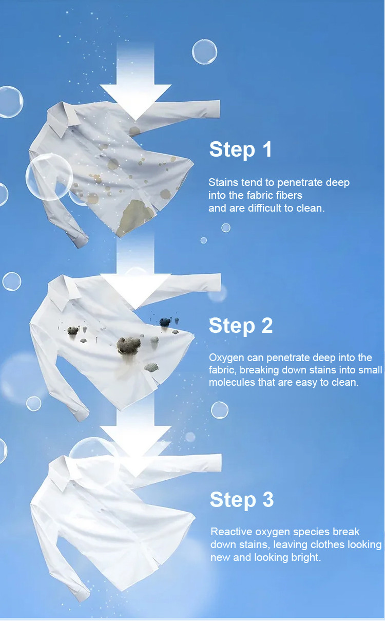 2in1 Bleaching Soap Powder Camellia Powerful Stain Removal Laundry ...