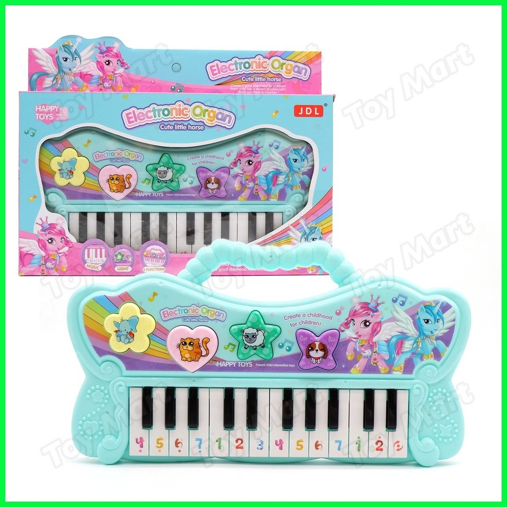 § My Little Pony Electronic Organ Piano Keyboard Toy for Kids Rainbow ...