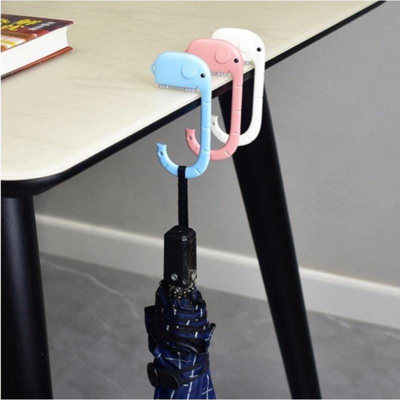 Adjustable Table Fixing Hooks Under Desk Hook Multifunctional Punch ...