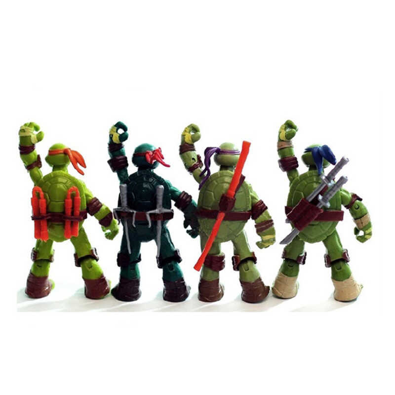 Ninja 4Pcs/Set Turtle Anime Neca TMNT Lid Edition Statue Action Figure ...