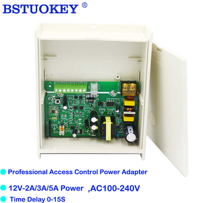 Control Access Adapter DC 12V 5A Door System Switch AC 100~240V Time ...