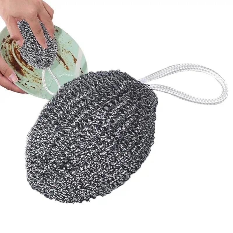 Metal Sponge Creative Stainless Steel Scouring Wire Balls Dish Cleaner ...