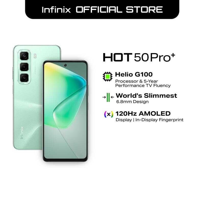 Infinix HOT 50 Pro+, (Up To 16Gb [8Gb + 256Gb] | Mediatek Helio G100 ...