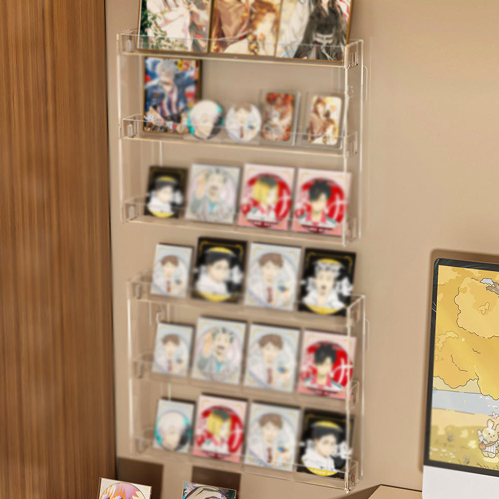 Acrylic Multi-Layer Wall-Mounted Display Shelf - Anime & K-pop ...