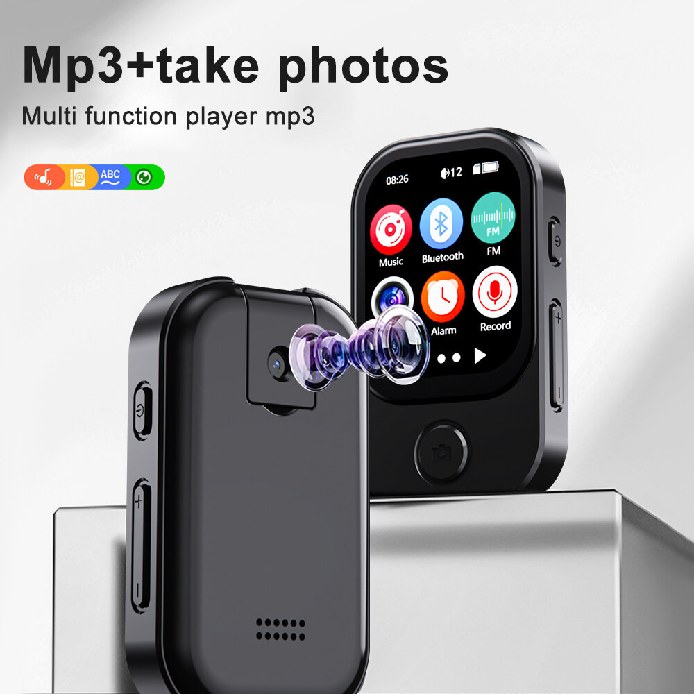 Multi Function MP4 Player MP3 Bluetooth 5.4 OTG Portable 1.8inch Screen ...