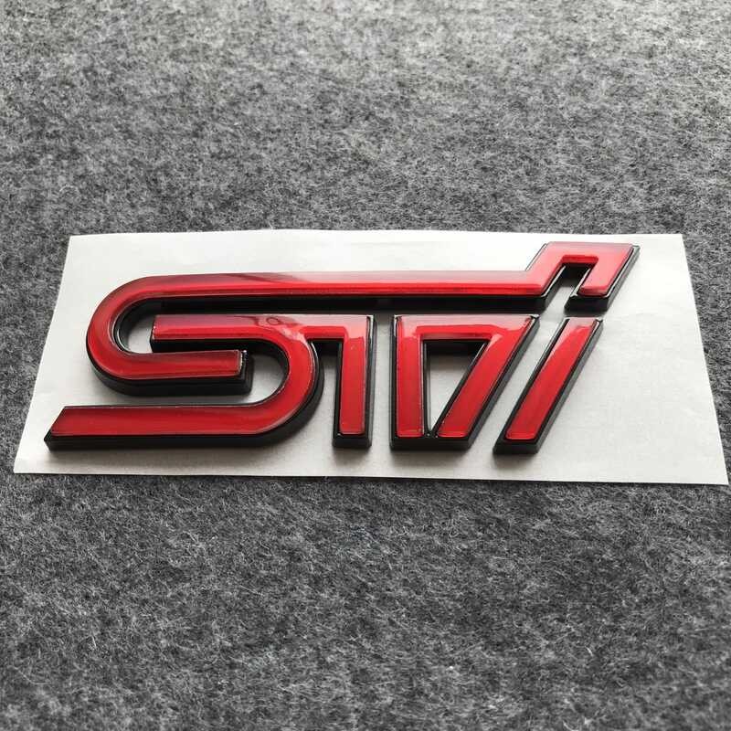 Black STI Tail Sticker BRZ WRX Forest Human Lion Proud Tiger Sti Logo ...