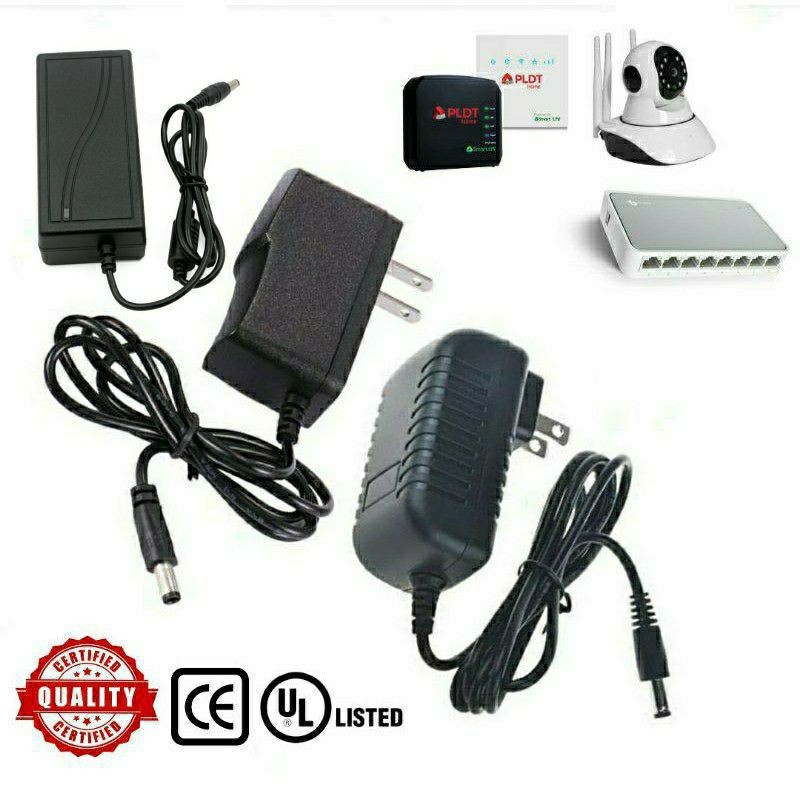 ♥️ 12V (0.5A,1A,1.5A,2.0A,3.0A,5.0A)AC/DC Adaptor 2.1.mm plug size ...
