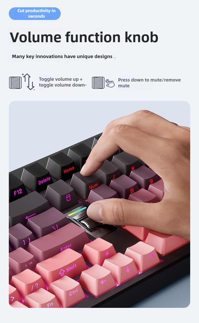 MCHOSE G98 V2 Customized Mechanical Keyboard Three Mode Hot Swappable E-sports Game Office ...