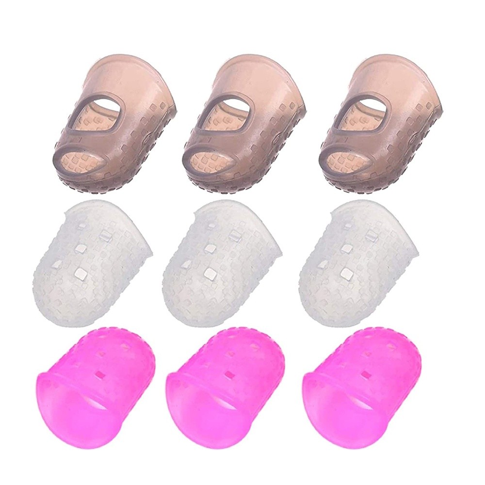 5/10pcs Random Color Rubber Finger Covers Sewing Rubber Finger Covers ...