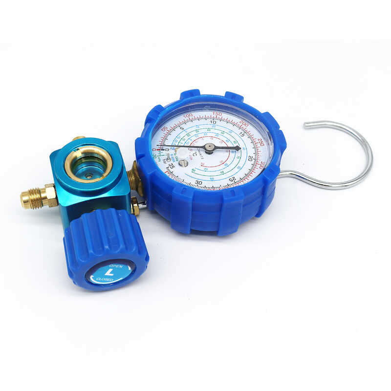 Pressure Low Single With Vae Air Conditioning Dosing Meter 1-way Manifold Gauge For R410a R22 ...