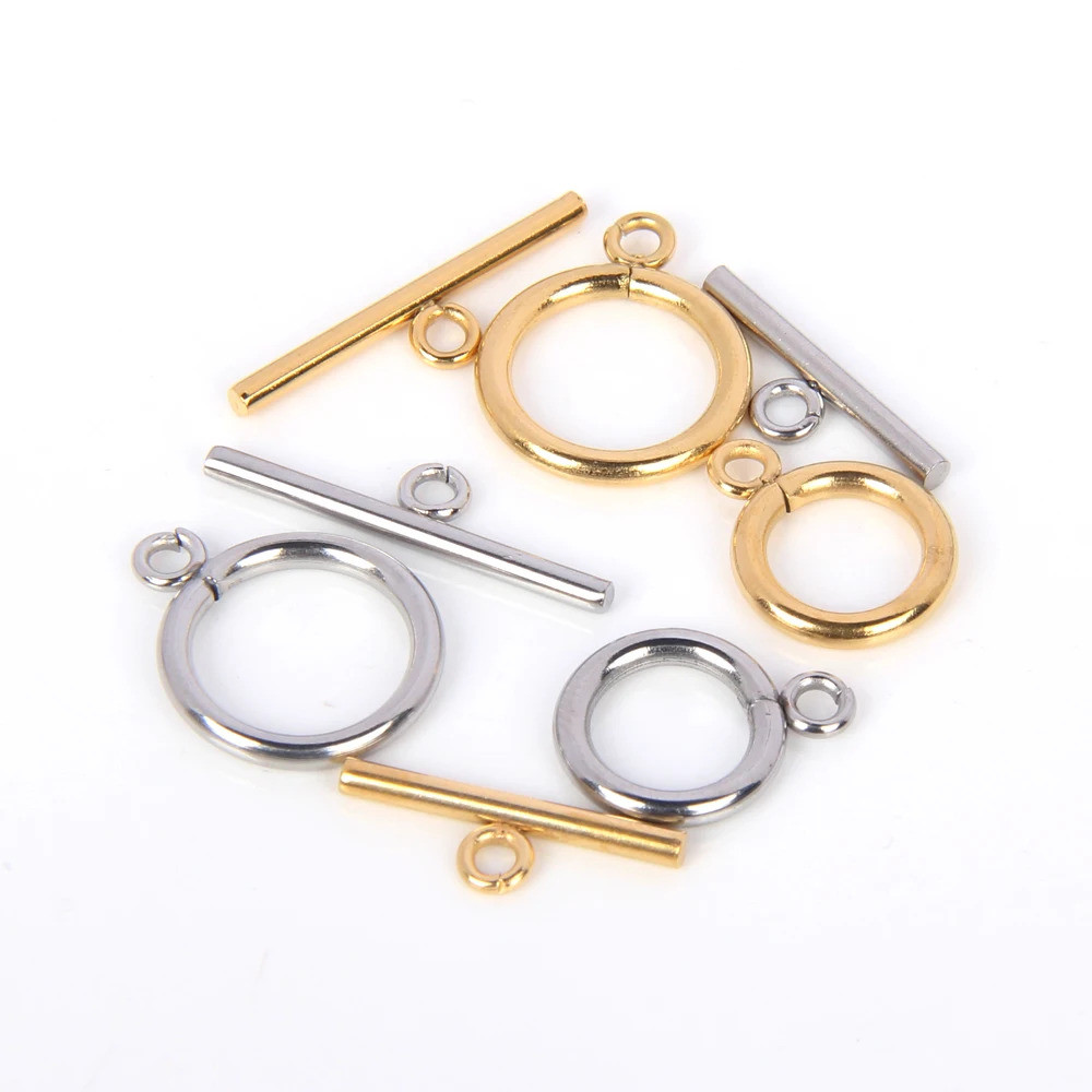 XHN 10Sets Stainless Steel OT Clasp Toggle Clasps for DIY Jewelry ...