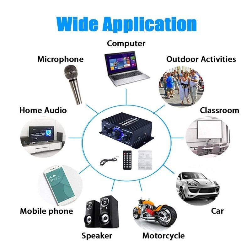400w 12v Mini Audio Amplifier Home Amplifie Free Auto Stereo Audio Car Amplifier With Bluetooth