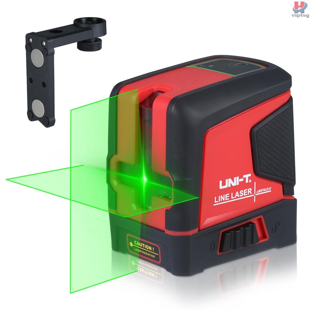 in stock UNI-T 2 Line Laser Level Meter Self-Leveling 2 Green Beams ...