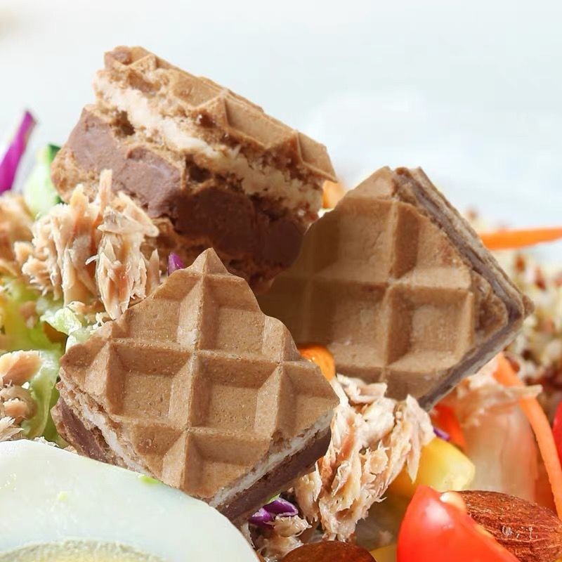 COD [Free Shipping] Five-layer Thick-cut Wafer Biscuits Milk Chocolate ...