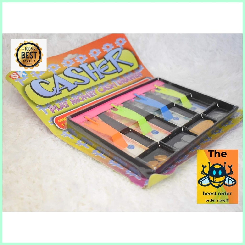 ♠ ℗ ♞,♘,♙KID CASH REGISTER / PLAY MONEY / STORE CASHIER PLAYHOUSE ...