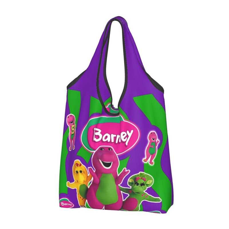 11 Large Reusable Barney Friends Dinosaur Grocery Bags Recycle Foldable ...