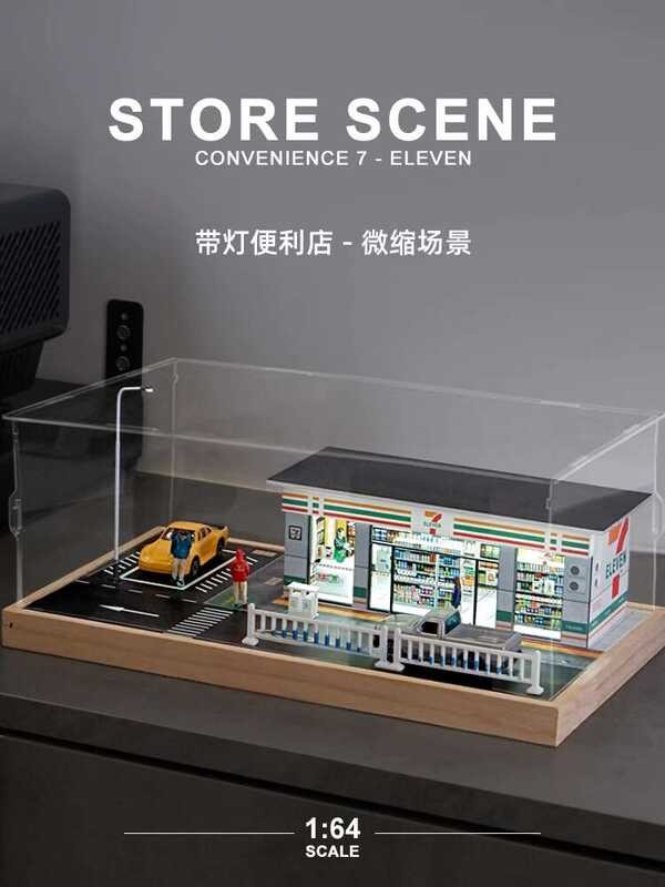 1: 64 Lawson 711 Convenience Store Simulation Parking Lot Model Street ...