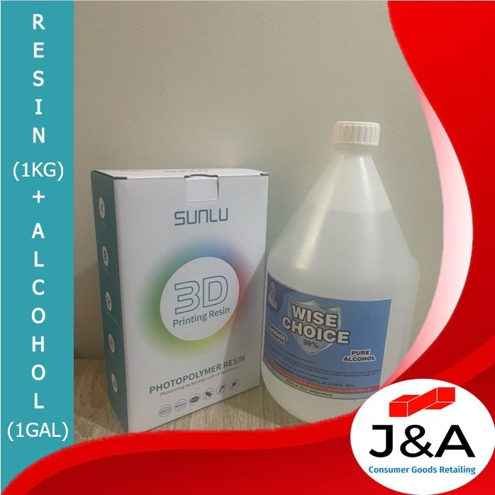 Sunlu Resin 1KG (Standard/Standard Plus/ABS-Like/High Clear) & 99.9% ...