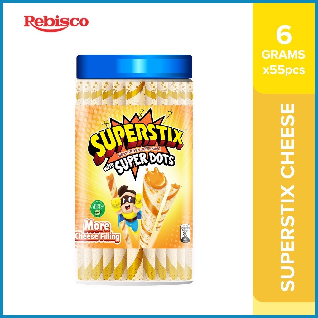 SUPERSTIX CHEESE JR WITH MORE FILLING 6G X 55PCS (330G) | Shopee ...
