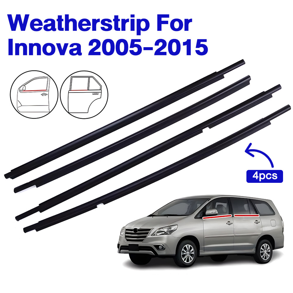 4PCS Innova Weather Strip Car Door Window Weatherstrips Trim Belt for ...