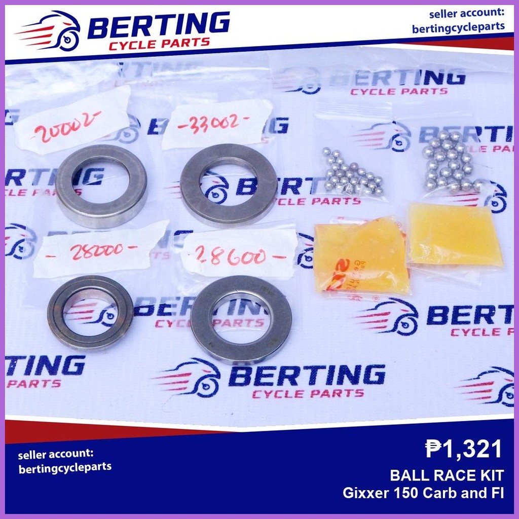۩ SGP BALL RACE KIT Suzuki Gixxer 150 Carb and FI Genuine | Shopee ...