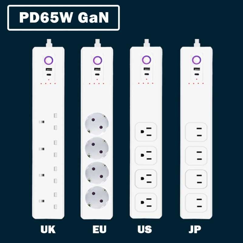 Wifi Melery Tuya Smart Power Strip Extension Outlet Eu/Us/Uk Electical ...