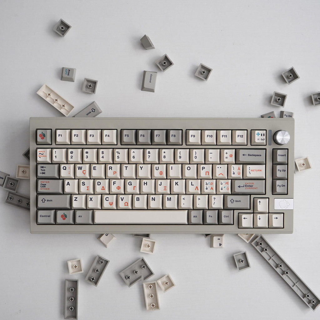 New Theme Keycaps, Personalized Keycaps, Retro 9009 Greek/striped/black ...