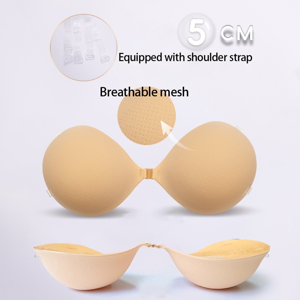 ZXYOUPING Women Nipple Tape Breathable Thickened Silicone Bra Invisible ...