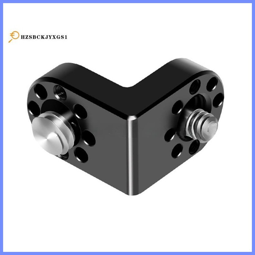 1/4 3/8 Screw Extension 90° Right Angle Mount Adapter for Tripod Monitor Video Image ...