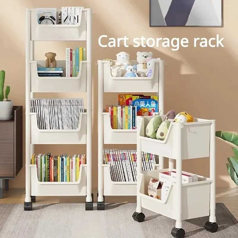 Portable Trolley Creative Kitchen Storage Rack Living Room Mobile ...