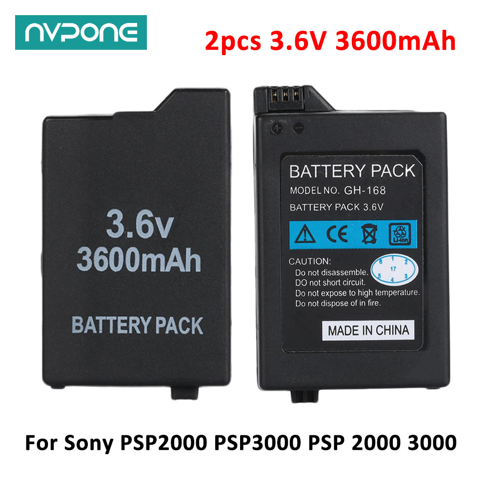 0A9 2Pcs 3 3.6V 3600Mah Rechargeable Li-Ion Battery Pack For Sony ...