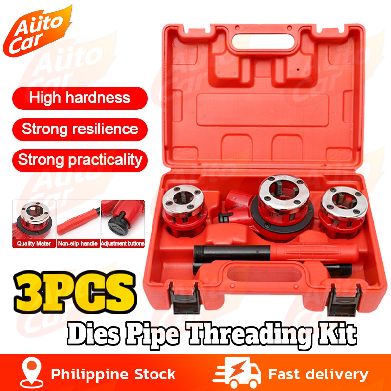 3pcs Dies Pipe Threading Kit 1/2" 3/4" 1" Pipe threader plumber , Pipe ...