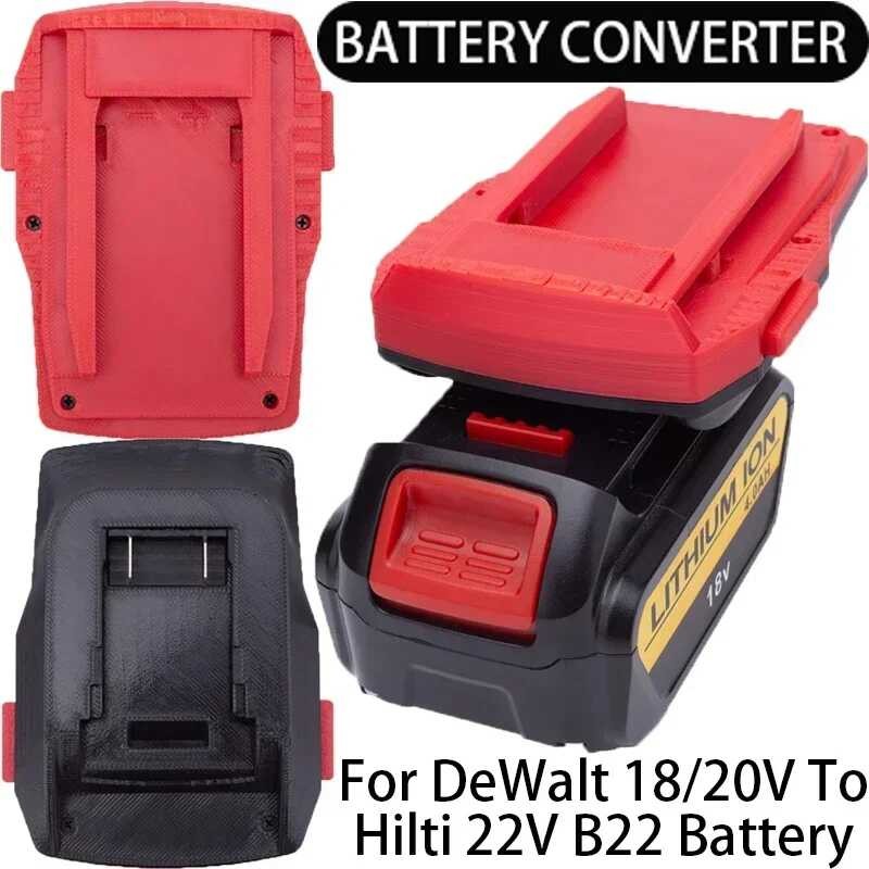 For Adapter HILTI 22V B22 To For 18/20V Max Li-Ion Battery Converter ...