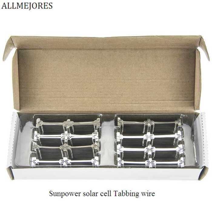 50Pcs ALMEJORES Cell Tabbing Dog Bone Tab Wire C60 Solder Strip DIY ...
