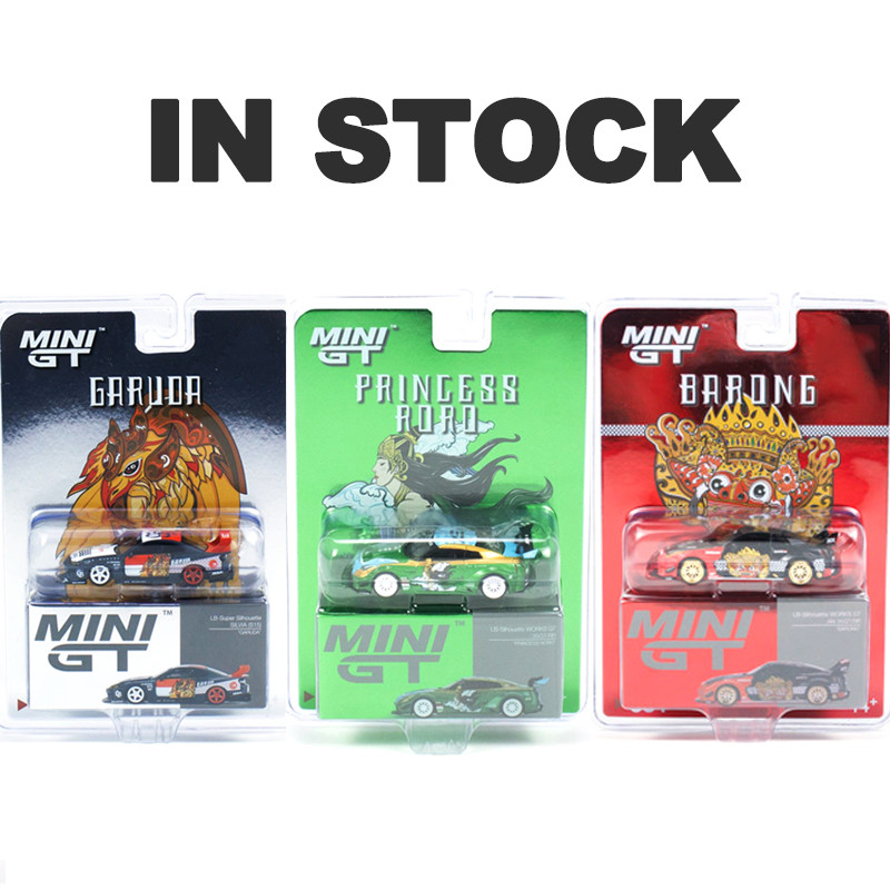 MINIGT 1:64 LB WORKS GTR R35 RR Ver.2 RORO LB-Super Silhouette S15 SIIA Garuda BARONG alloy ...