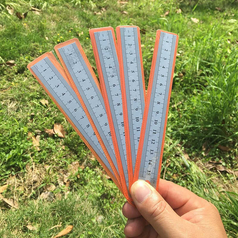 steel ruler, 15cm 15cm metric English stainless steel plate ruler ...