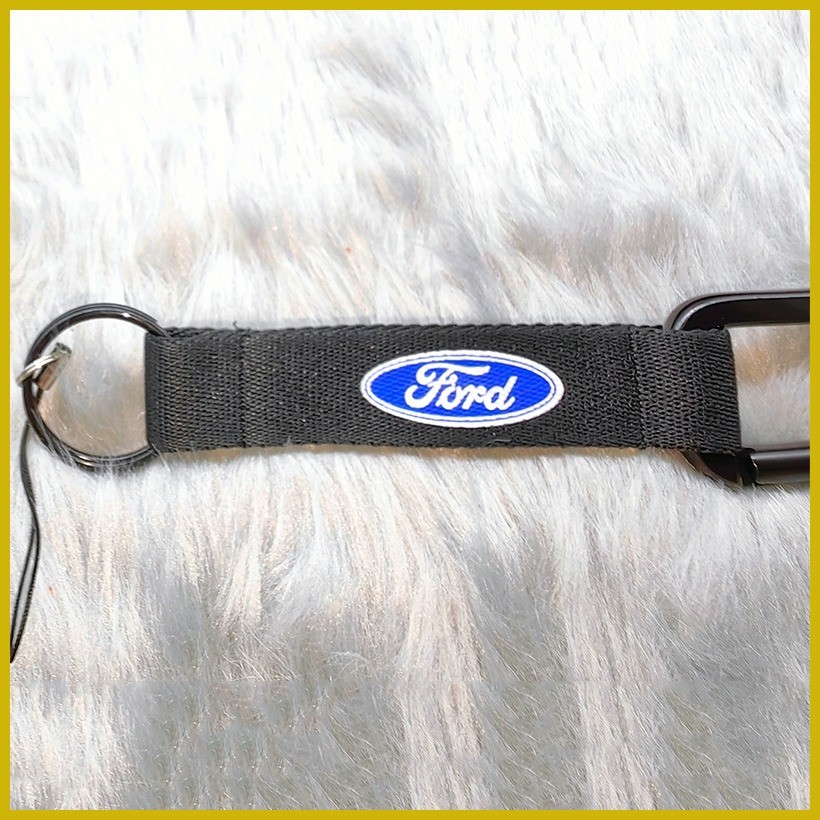 ♥ ♂ 【Ready stcok】FORD Alloy carabiner clip key chain with lock ...