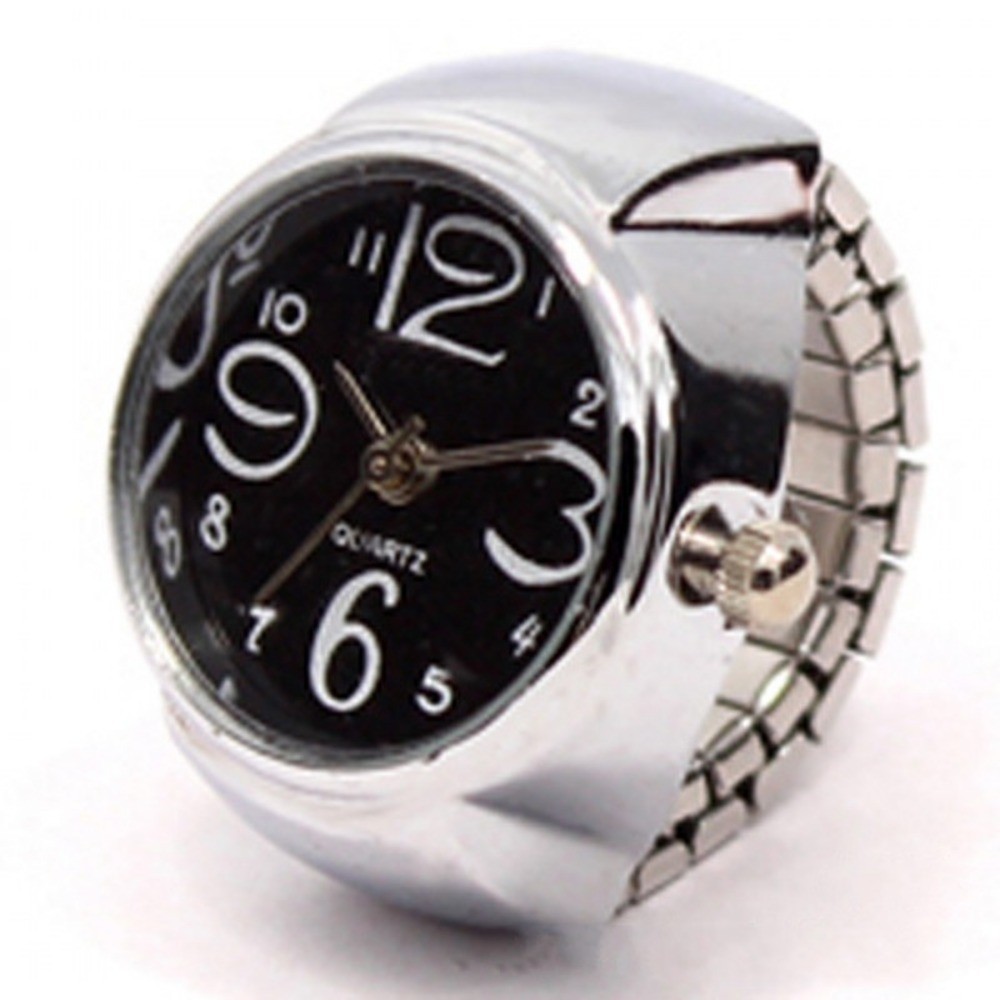 Quartz Finger Watch Ring - Unisex Vintage Mini Punk Watches Rings ...