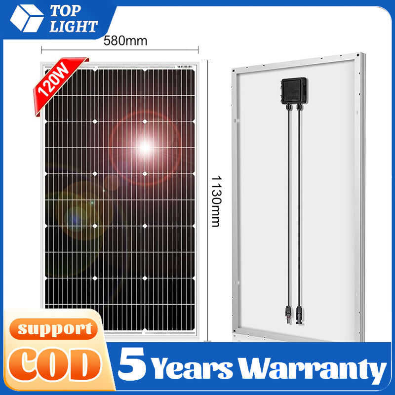 【Buy 1 Take 1】Top Light Solar Panel Kit 120W 80W 40Watt 18 Volt, High ...